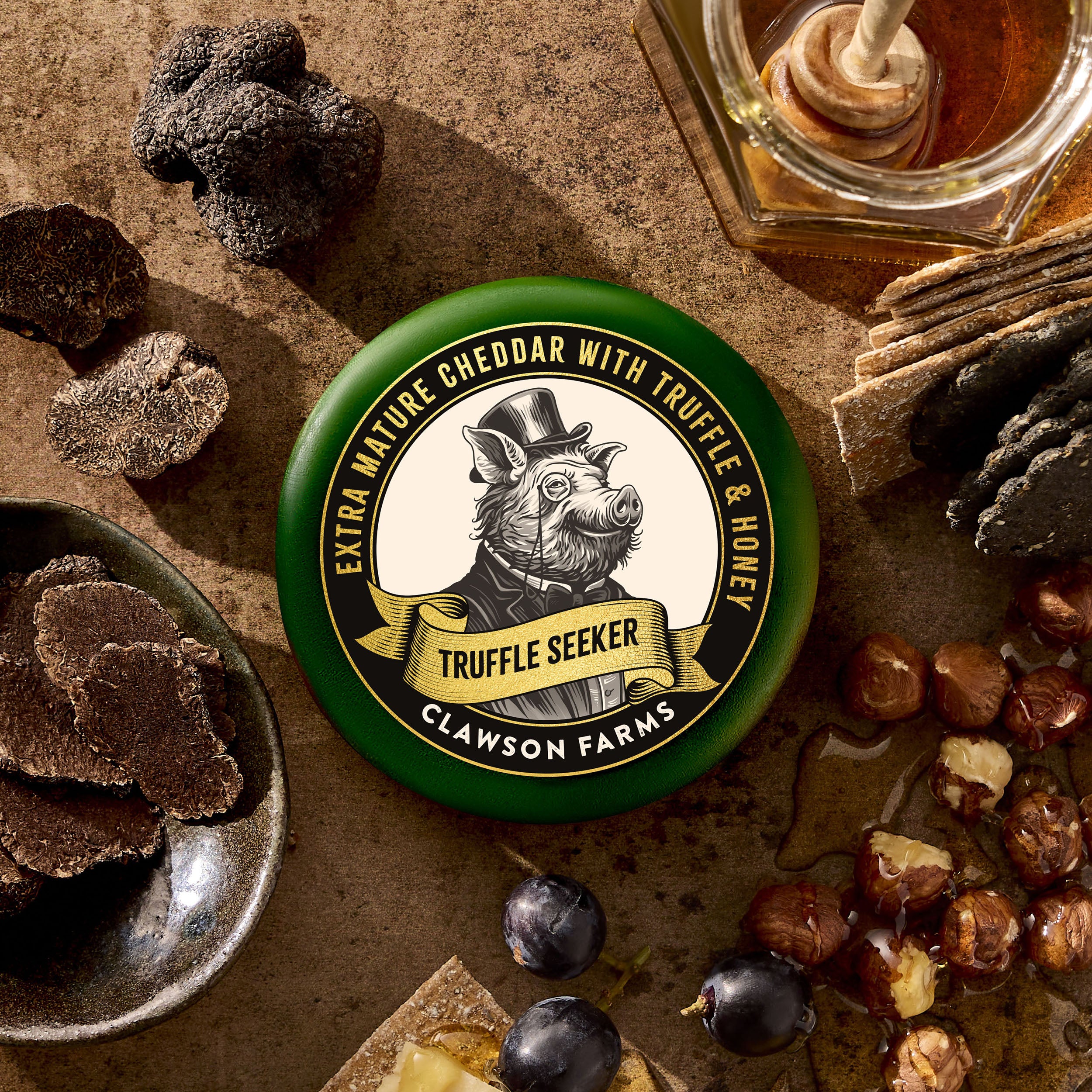 Truffle Seeker - Extra Mature Cheddar with Truffle & Honey – Ye Olde ...