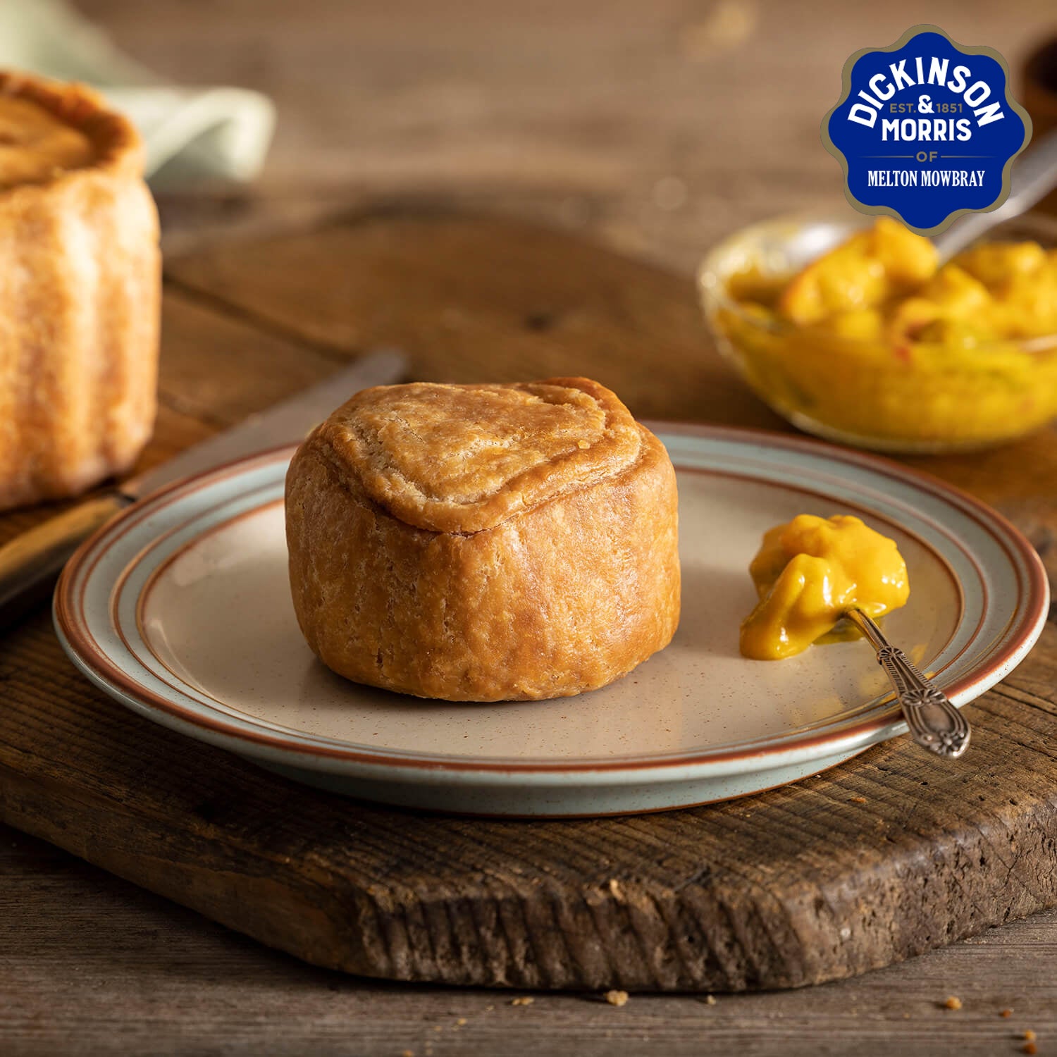 Dickinson & Morris Melton Mowbray Pork Pie Individual 145g – Ye Olde Pork Pie Shoppe